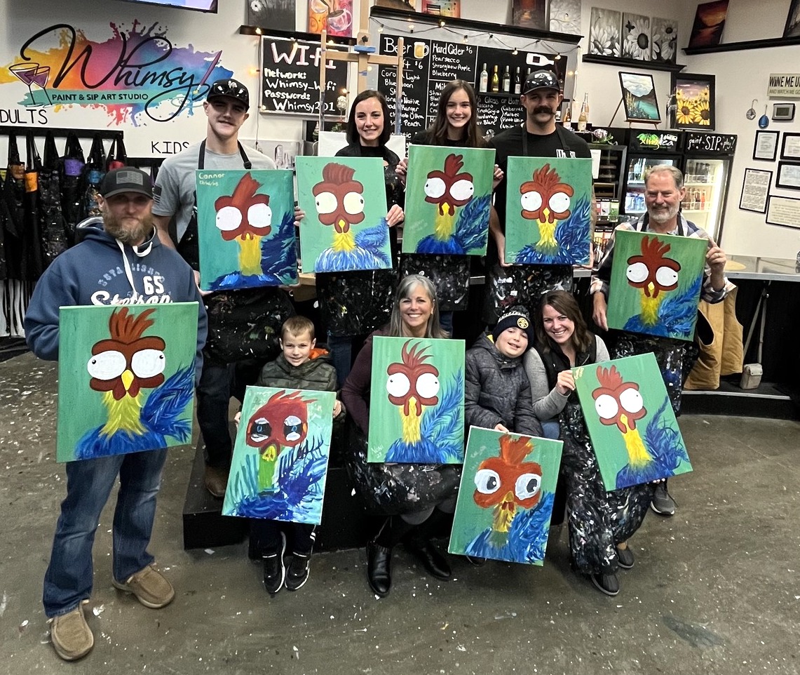Book a Paint and Sip Party - Whimsy Paint & Sip